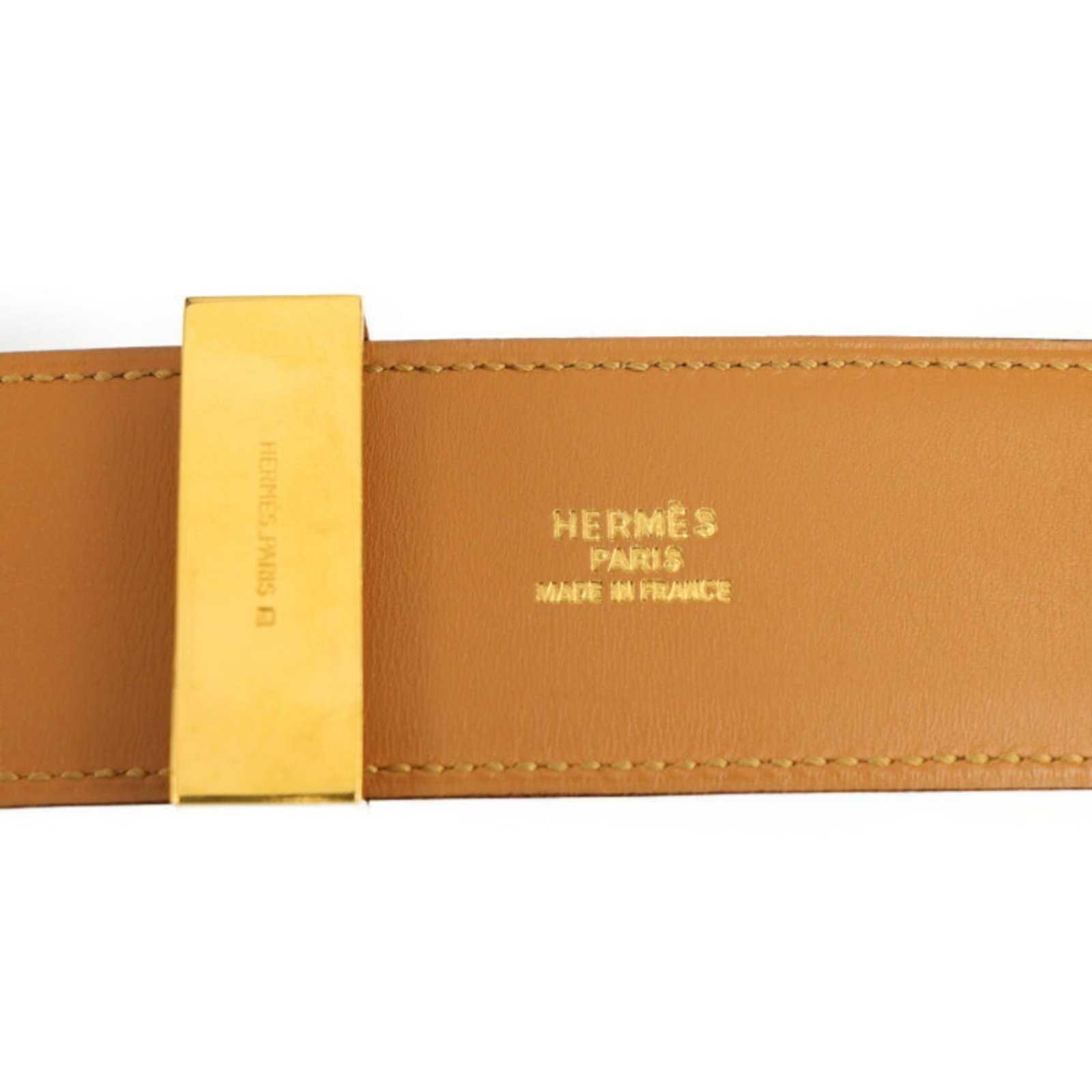 HERMES Hermes Collie de Cyan Medor belt Notation size 70 box calf brown ...